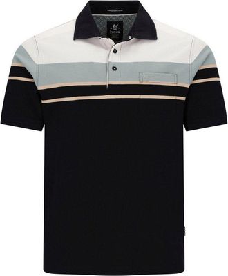 Hajo Poloshirt Pikeepolo in merzerisierter Baumwolle mit garngef&auml;rbten Bruststreifen