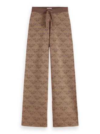 Scotch & Soda Monogram Jacquard Knitted Trousers