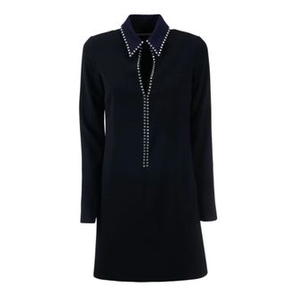 Victoria Beckham Schwarzes Offenes Front Shift Kleid - - Dresses - Damen - Schwarzk - 2XS