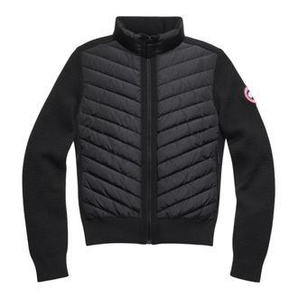 Canada Goose Femme, Vestes, Noir, Taille: 36 FR Veste matelass&eacute;e en maille HyBridge