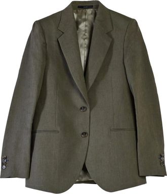 Paul Smith Femme, Vestes, Vert, Taille: 42 FR Giacca Lino