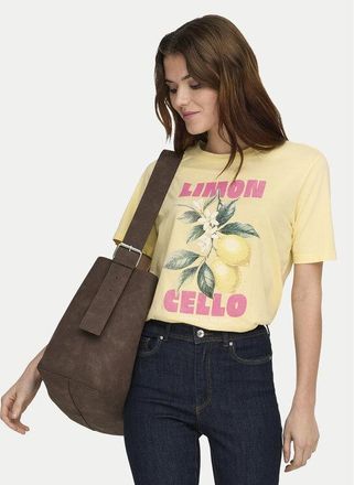 Only T-Shirt Lucy 15367829 Gelb Regular Fit