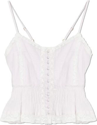 LoveShackFancy Loveshackfancy, Femme, Tops, Rose, Taille: 40 FR Aleni Top