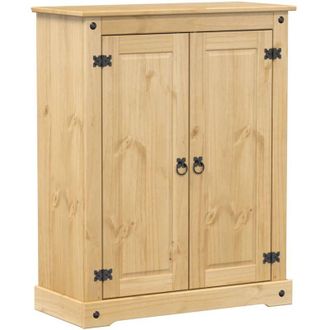 vidaXL Schuhschrank Corona 86x38,5x108 cm Massivholz Kiefer Vidaxl
