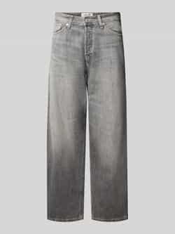 Jack & Jones Straight Fit Jeans aus reiner Baumwolle im Used-Look