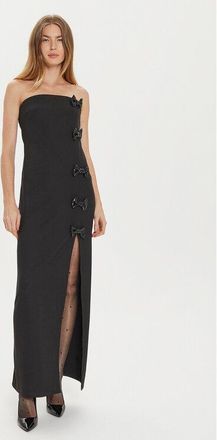 Eleh Abendkleid E00306 Schwarz Slim Fit