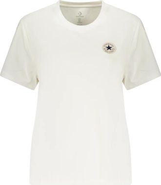 Converse Femme, Tops, Blanc, Taille: 36 FR Chuck Taylor Patch T-Shirt
