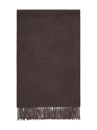 Brunello Cucinelli écharpe à franges - Marron