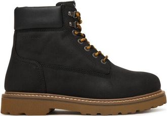 Tommy Jeans Schn&uuml;rschuhe Archive 01 Boot High Lth Wpm EM0EM01757 Schwarz
