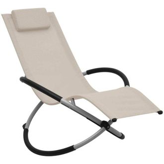 vidaXL Vidaxl - Kinder-Sonnenliege Stahl Creme