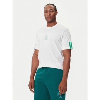 adidas T-Shirt Stadium Ticket JM6473 Wei&szlig; Loose Fit