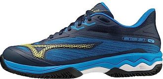Mizuno Tennis Wave Exceed Light 2 pour Hommes, DrsBlue/Blt2Neon/Closine, 42 EU, Drsblue Blt2neon Closine, 42 EU
