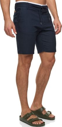 Indicode Herren INCaro Chino Shorts mit 4 Taschen aus Baumwolle | Bermuda Sommershorts für Männer Navy, XXL