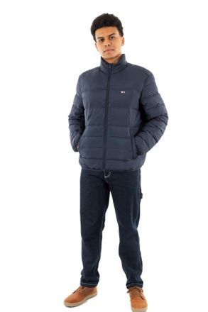 Tommy Jeans Herren Steppjacke Packable Down Jacket mit Rei&szlig;verschluss, Blau (Dark Night Navy), S