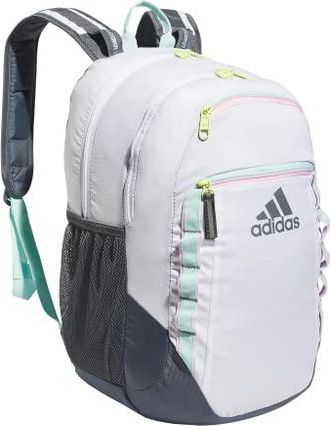 adidas Sac &agrave; Dos Excel 6, Blanc/Bleu Turquoise Semi-Flash/Violet Fusion, Taille Unique Mixte