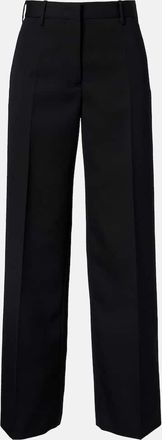 Jil Sander Gerade Low-Rise-Hose aus Wolle