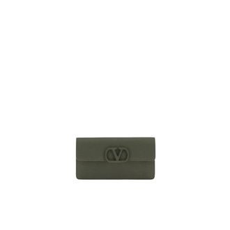 Valentino Garavani VLogo Chain Wallet - - Accessories - Damen - Gr&uuml;n - ONE SIZE