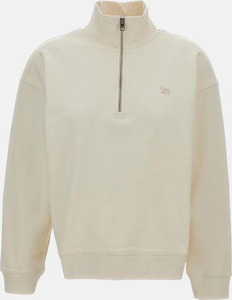 Maison Kitsun&eacute; Sweatshirt Mit Halbem Rei&szlig;verschluss Baby Fuchs