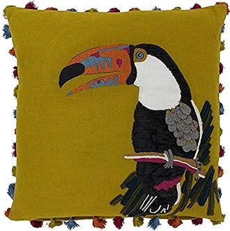Riva Paoletti Riva Paoletti Toucan 50X50 C/CASE Ochre, 100% Baumwolle, Ockergelb, 50x50cm