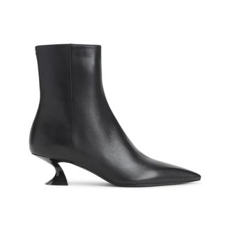 Lanvin Stiefel - Kitten Heell 50 Mm Black Lambskin Ankle Boots - Gr. 38,5 (EU) - in Schwarz - f&uuml;r Damen