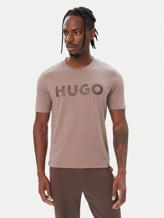 HUGO BOSS T-Shirt Dulivio 50467556 Braun Regular Fit
