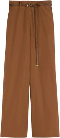 Max Mara Femme, Pantalons, Brun, Taille: 36 FR Wide Pantalons