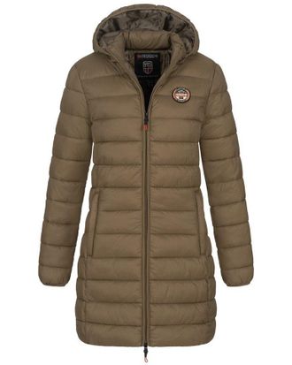 Geographical Norway Steppjacke Damen Herbst Winter Jacke Steppjacke Parka Lange Steppmantel Outdoor