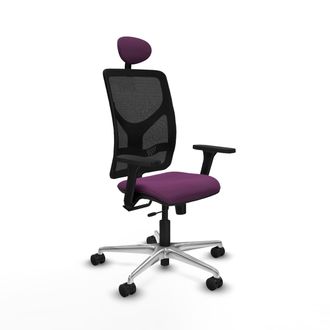 Piqueras y Crespo Stuhl f&uuml;r lange Arbeitsstunden, mit 3D-Armen, h&ouml;henverstellbare Lendenwirbelst&uuml;tze und festes Kopfteil, ausgestattet mit Syncro/Traslack und Schneides