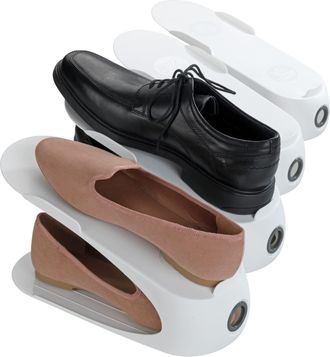 WENKO Schuhhalter Wei&szlig; 4er Set Multicolor 15 x 29 x 11.5 cm