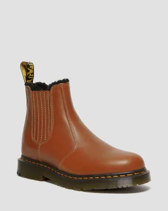 Dr. Martens 2976 Dms Wintergrip Leder Chelsea Stiefel in Braun/Bräunen, Größe: 37