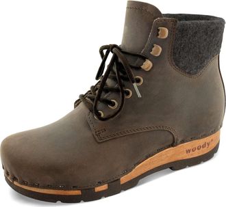 Woody Damen Mona Clog Stiefelette, Caffe, 38 EU