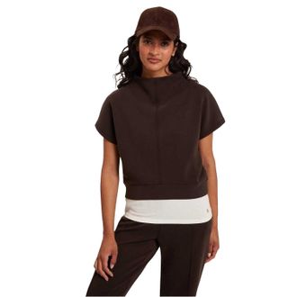 Ted Baker T-Shirt f&uuml;r Damen, Kastig, &Auml;rmellos (Dunkelbraun)