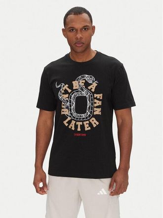 adidas T-Shirt Overtime Spring Graphic JM0291 Schwarz Regular Fit