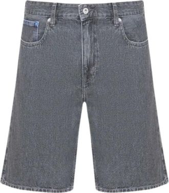 Karl Lagerfeld Homme, Shorts, Gris, Taille: W31 Regular Logo Denim Short
