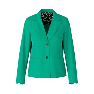 Marc Cain Gr&uuml;ner Blazer mit Stilvollem Kragen und Knopfverschluss - - Jackets - Damen - Gr&uuml;n - M