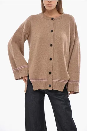 Marni Virgin Wool Cardigan with Contrasting Buttons Größe 42