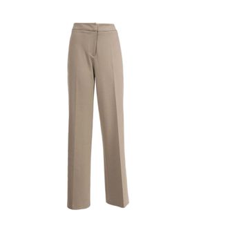 Le Tricot Perugia Hose mit verstecktem Rei&szlig;verschluss und regul&auml;rer Passform - - Trousers - Damen - Beige - XS