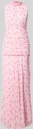 Neo Noir Maxikleid mit floralem Allover-Print Modell Dori