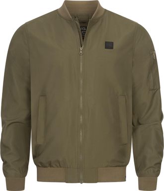 Indicode Herren INMaxim Bomberjacke mit Stehkragen & Rei&szlig;verschluss | &Uuml;bergangsjacke f&uuml;r M&auml;nner Army, XXL