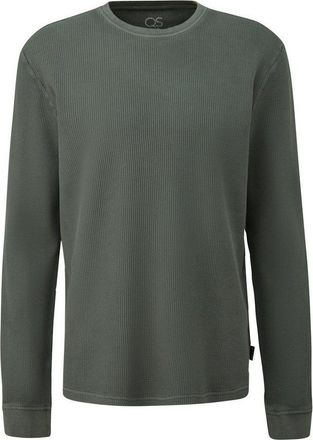 QS by s.Oliver Langarmshirt T-Shirt Longsleeve aus Strukturjersey