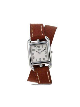 Herm&egrave;s montre Cape Cod 31 mm (2000) - Marron