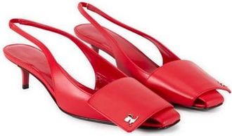 Courr&egrave;ges Escarpins &agrave; bride en cuir