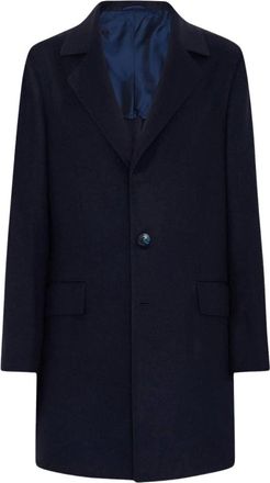 Kiton Homme, Manteaux, Bleu, Taille: 2XL Manteau en Cachemire Pur