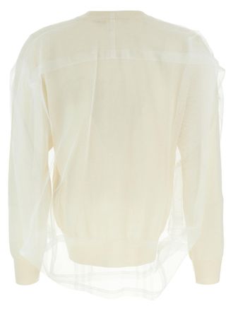Comme Des Gar&ccedil;ons Womens White Wool Cardigan Clothing