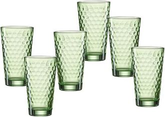 Ritzenhoff & Breker Longdrinkgläser-Set Favo, 6-teilig, Grün, Glas