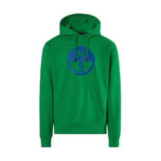 North Sails Bio-Baumwoll-Hoodie mit gro&szlig;em Logo - - Sweatshirts & Hoodies - Herren - Gr&uuml;n - 2XL