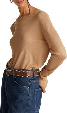 Benetton Damen Maglia G/C M/L 1zred10cp Pullover, beige, M