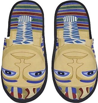 Generic Pantoufles DH&ocirc;tel Le Pharaon Toutankhamon, Roi &Eacute;gyptien, Est Devenu Le Roi &Eacute;gyptien. Portative Pantoufles De Voyage Lavables Chaussons Pour Homme Int&eacute;