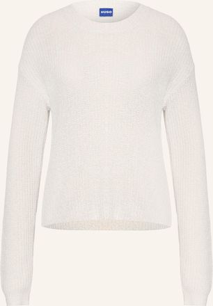 HUGO BOSS Hugo Pullover Slookiya Mit Glitzergarn beige