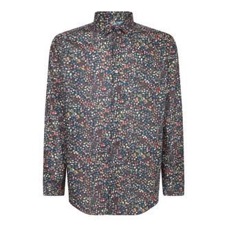 Paul Smith Baumwollhemd mit Blumenmuster - - Shirts - Herren - Blau - S